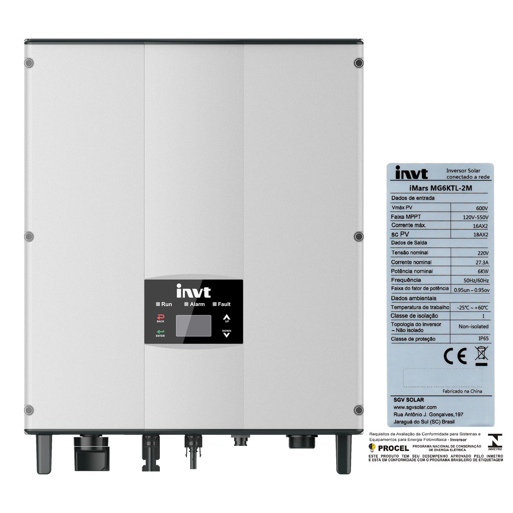 Inversor Sgv Solar Fotovoltaico Mg6ktl 6kw 6000w Original | Shopee Brasil