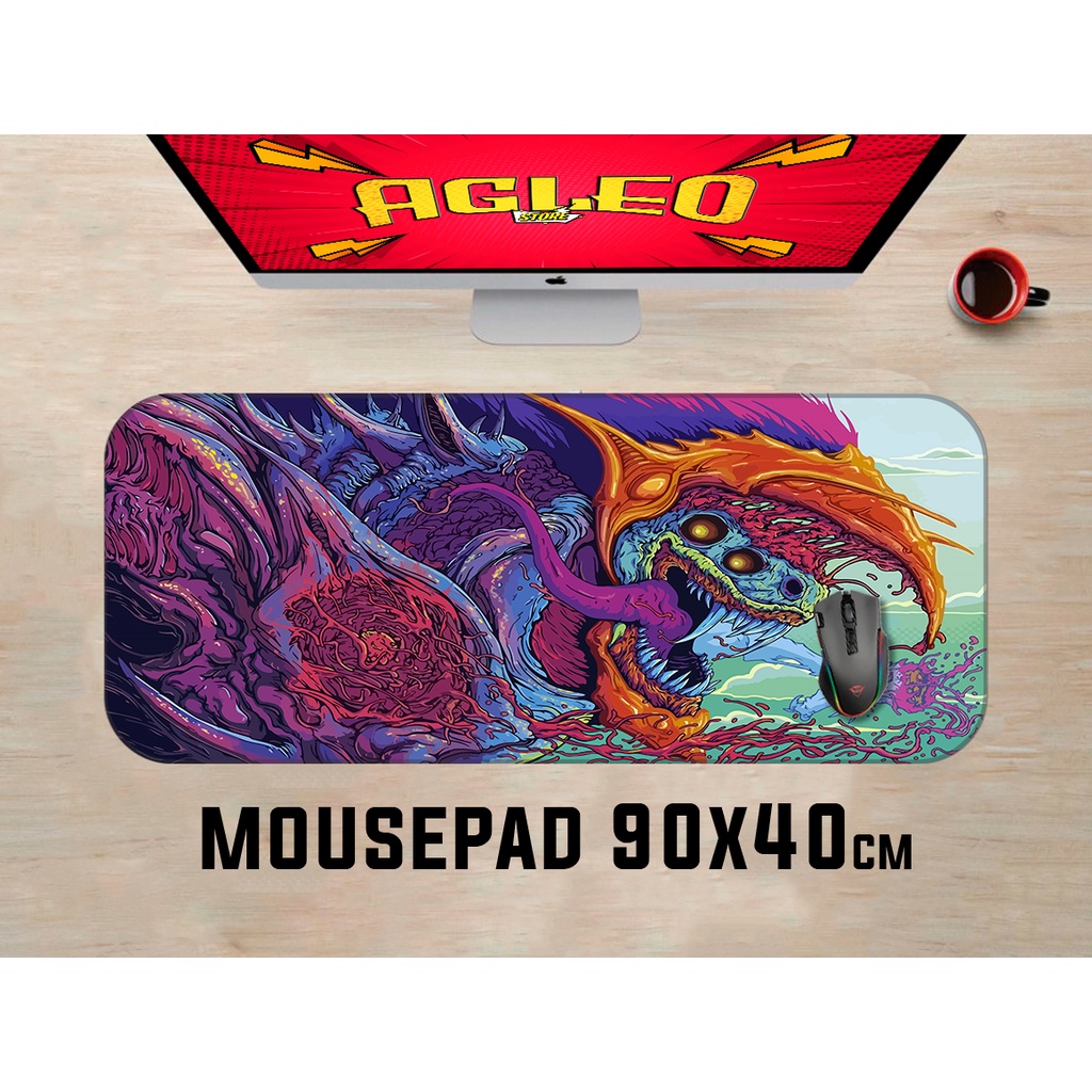 Mouse Pad Gamer Hyper Beast Counter Strike csgo Extra Grande 90x40 ...