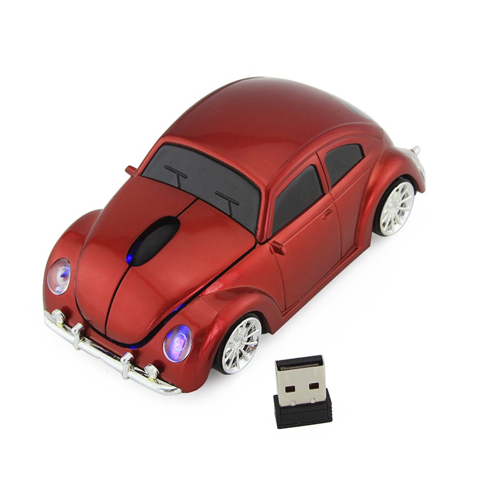 Mouse Fusca Vw Beetle 3d Usb Optical Wireless Sem Fio Novo S ...