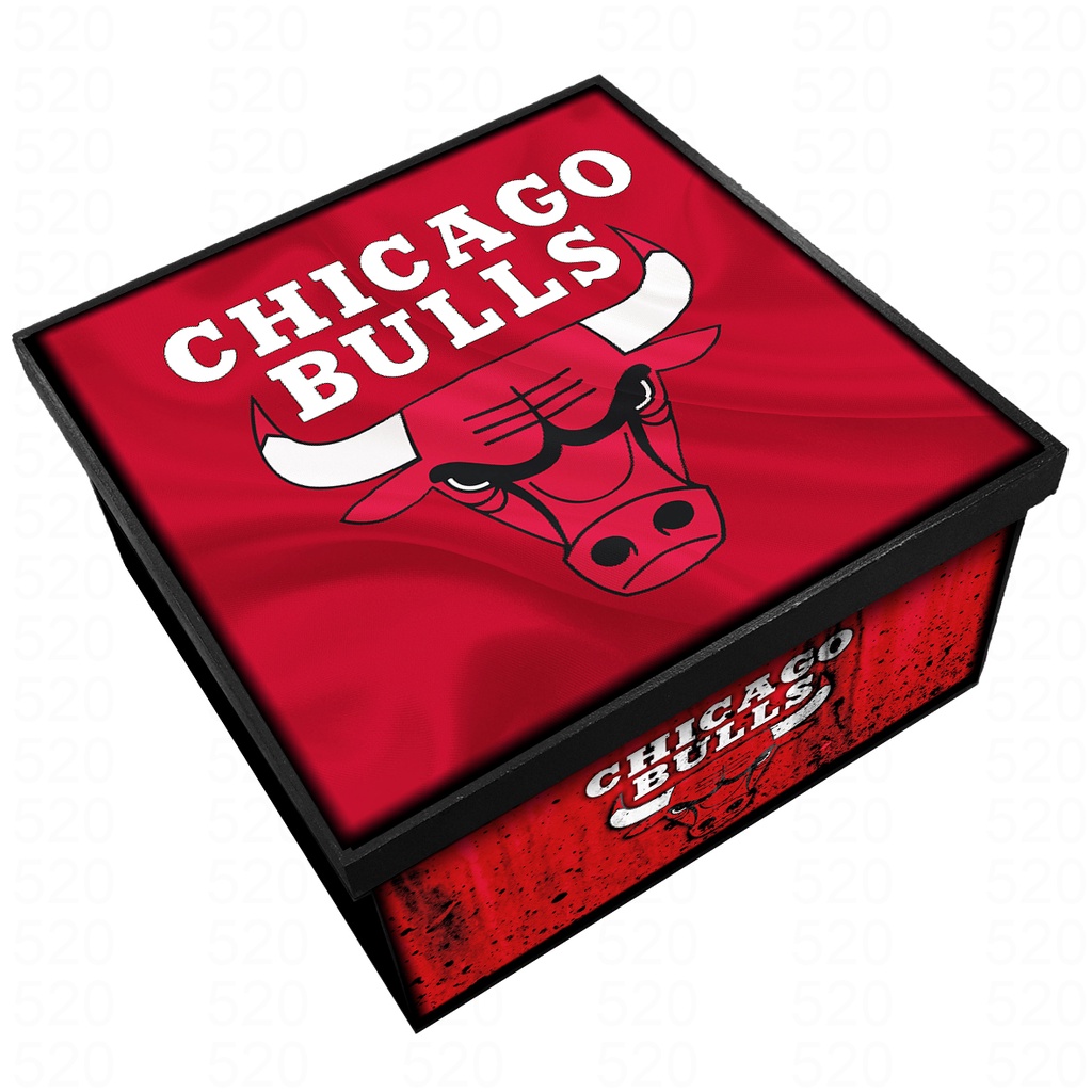 Caixa Decorativa em Madeira MDF - Chicago Bulls - NBA | Shopee Brasil