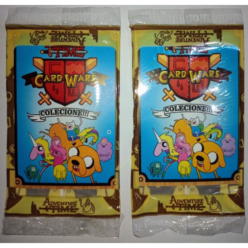 50 Figurinhas do Adventure Time Card Wars: Finn vs Jake com 200 Cards ...