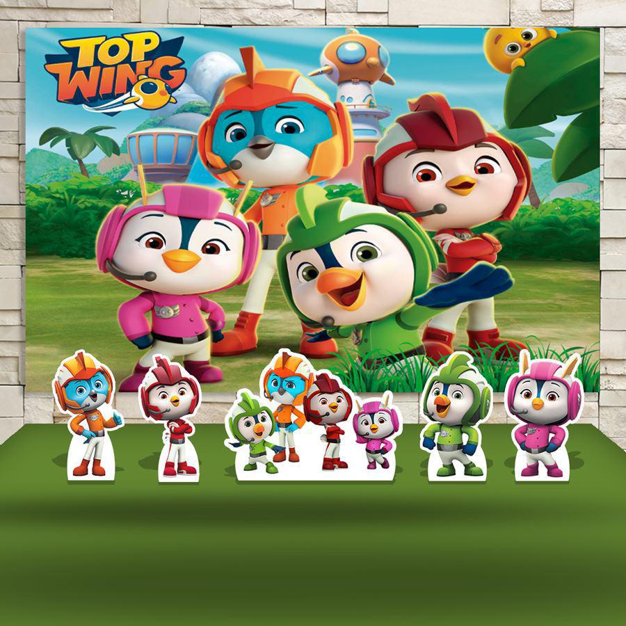 Festa Aniversário Top Wing Decoração Cenários Kit Prata | Shopee Brasil