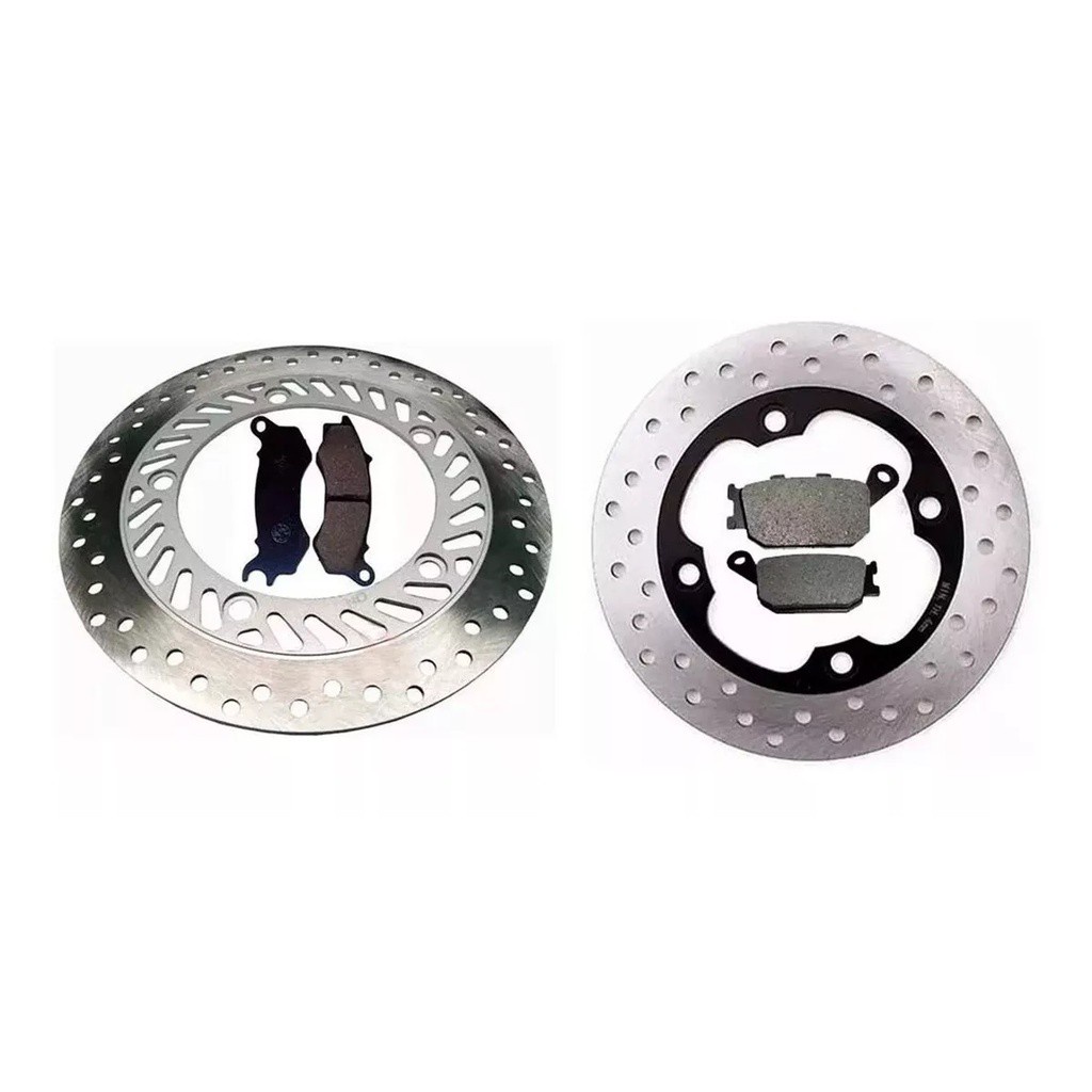 Disco Freio Traseiro + Dianteiro Cb 300 Com Pastilhas | Shopee Brasil