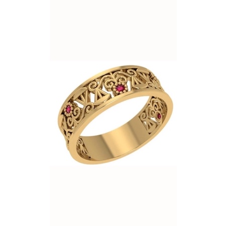 Anel de Advogada ouro 18k e Rubis Naturais | Shopee Brasil