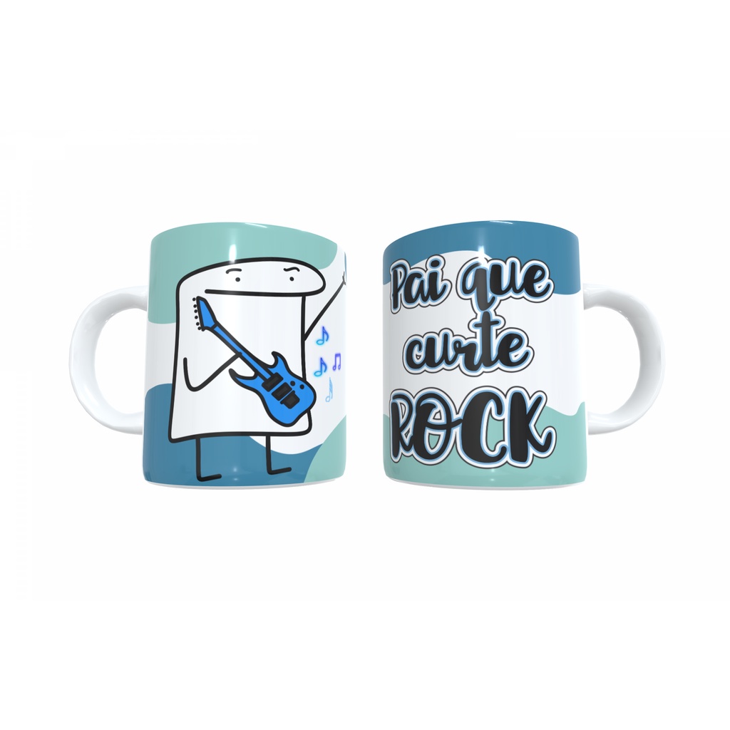 Caneca Flork Dia Dos Pais , Pai Que Ama Rock! | Shopee Brasil