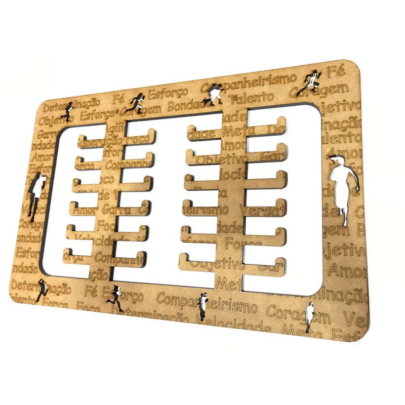Porta Medalhas Corrida Masculino Mdf 6mm quadro decorativo | Shopee Brasil