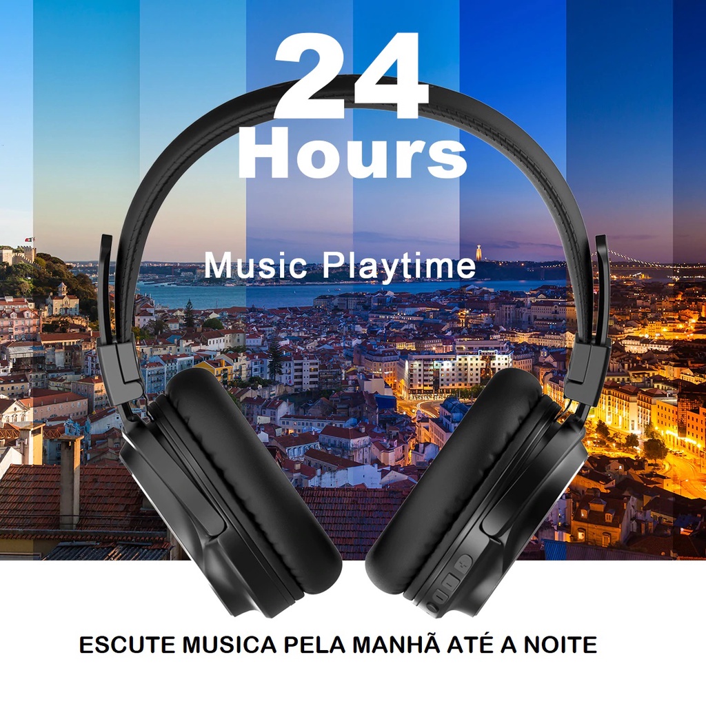 FONE DE OUVIDO BLUETOOTH ONEODIO A11 24H BATERIA ALTA FIDELIDADE SONORA ...