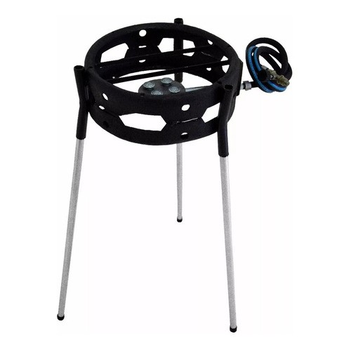 Fogareiro De Chapa Alta Pressao A Gas 1 Boca 4 Chamas | Shopee Brasil