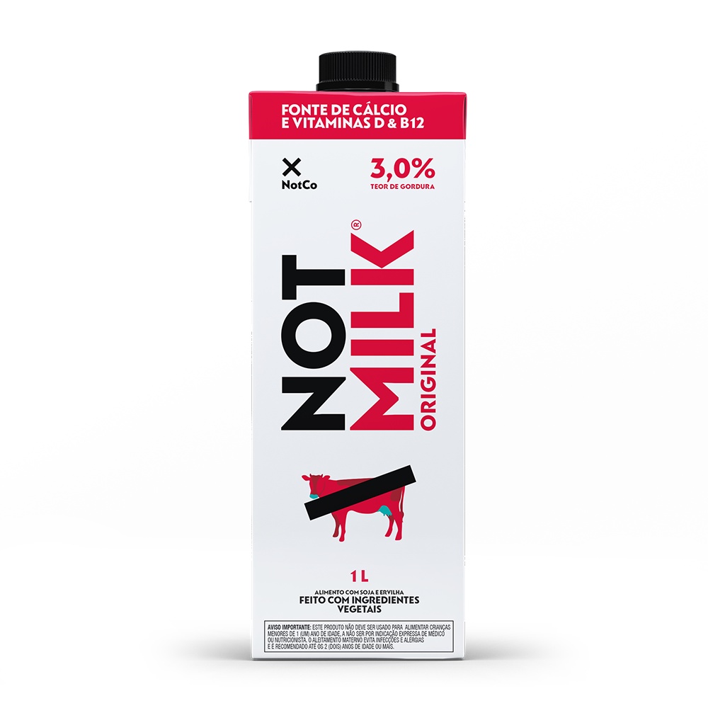 Not Milk Original 1 litro Leite Vegetal Sem Glúten Sem Lactose | Shopee ...