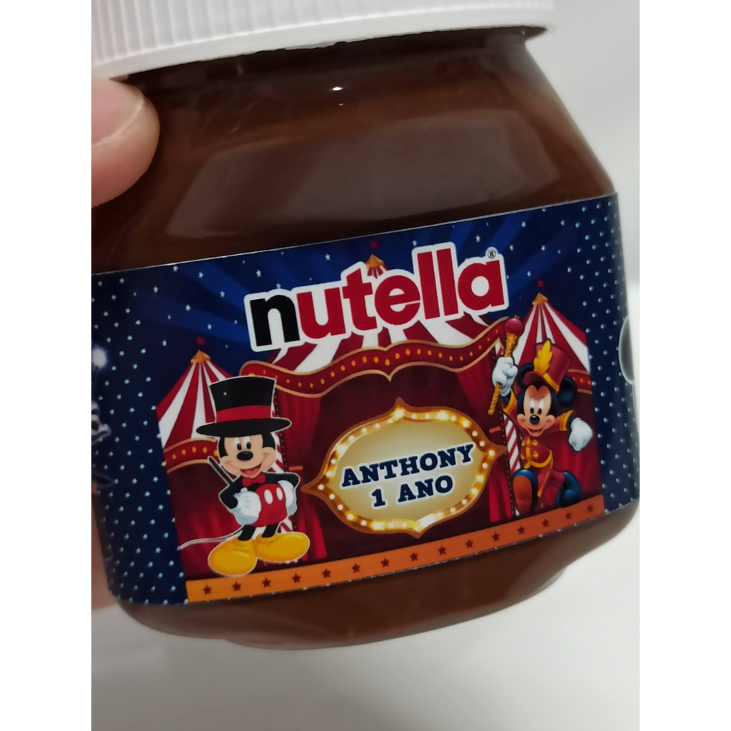 Rotulo De Pote De Nutella