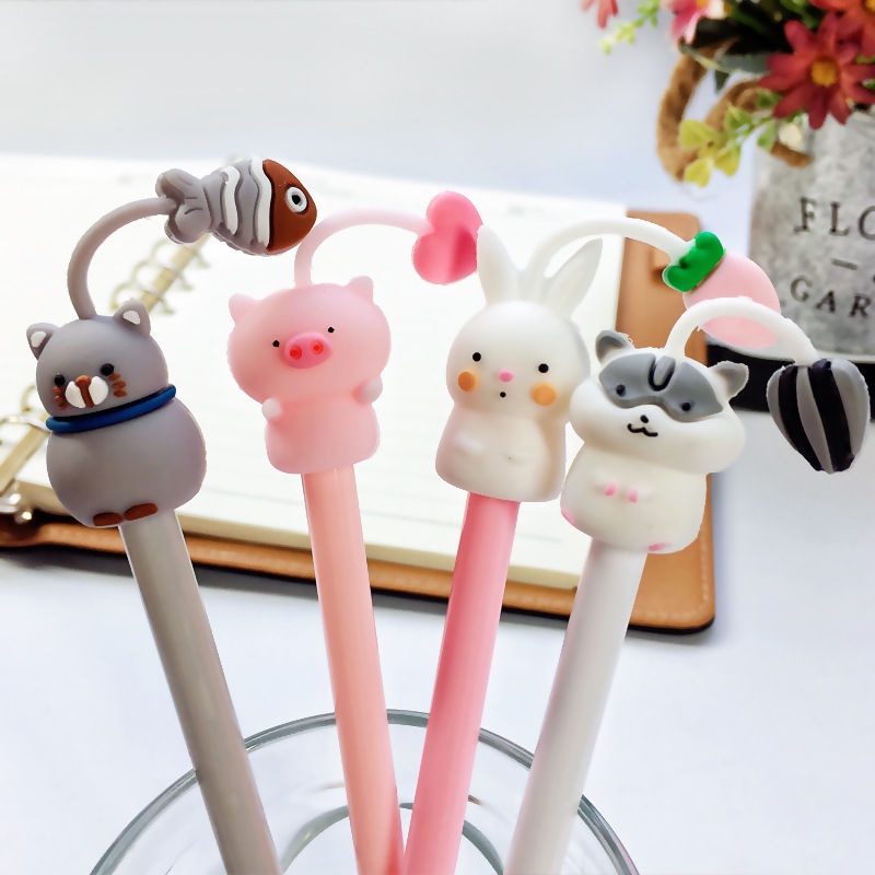 Spot Cartoon Gel Pen Girl Heart Set Caneta Criativa Fofa Estudante ...
