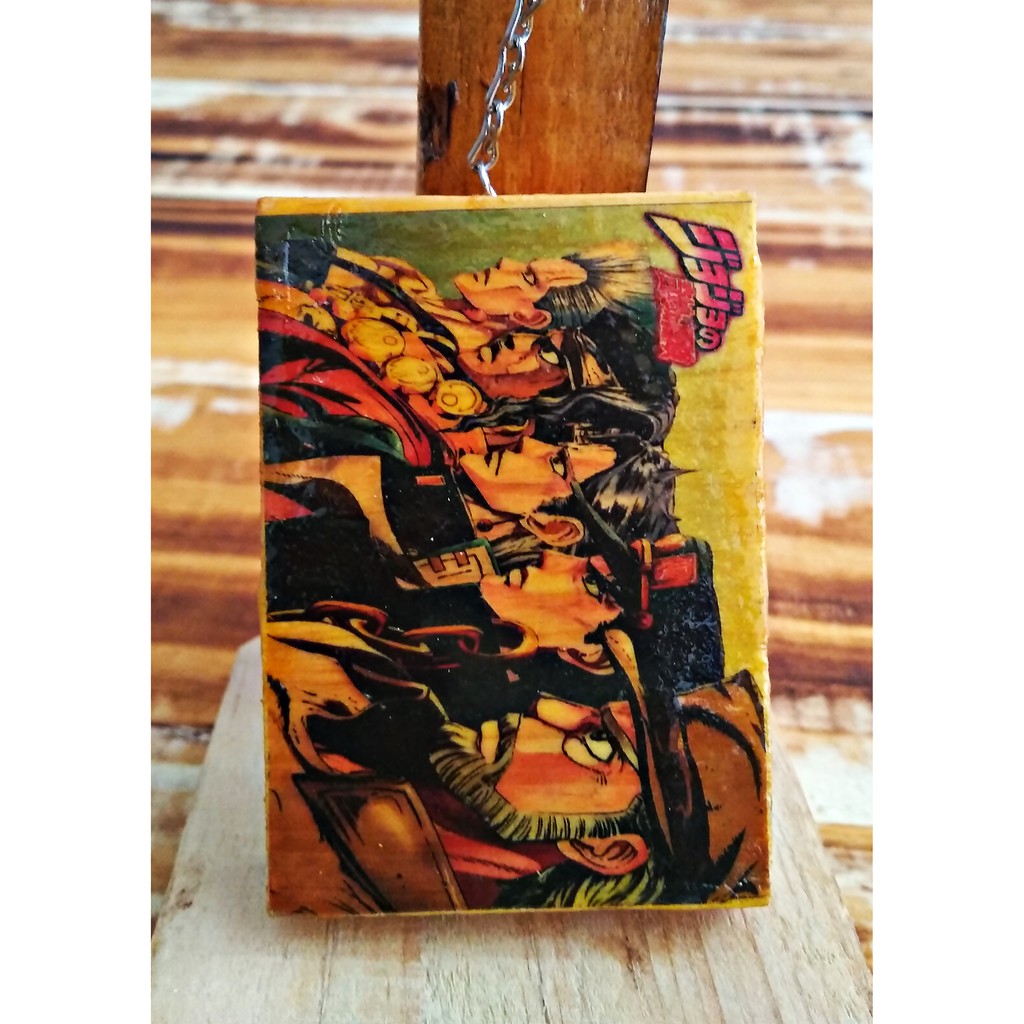 Chaveiro em Madeira Jojo's Bizarre Adventure Stardust Crusaders JOTARO JOJO | Shopee Brasil