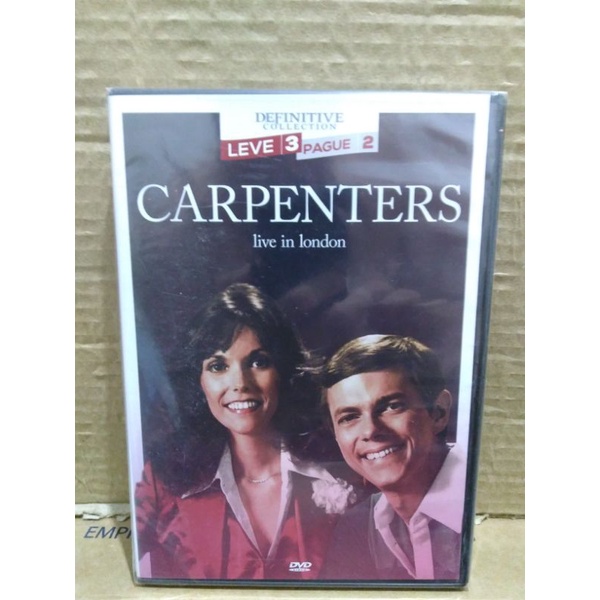 DVD CARPENTERS- LIVE IN LONDON (ORIGINAL-LACRADO) | Shopee Brasil