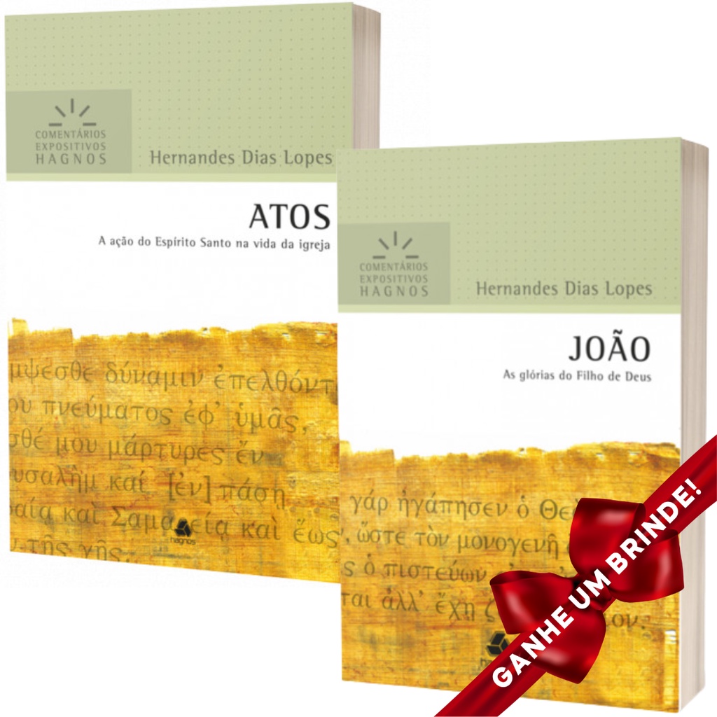 Combo Livro Atos + Livro João | Comentário Expositivo | Hernandes Dias Lopes | Shopee Brasil