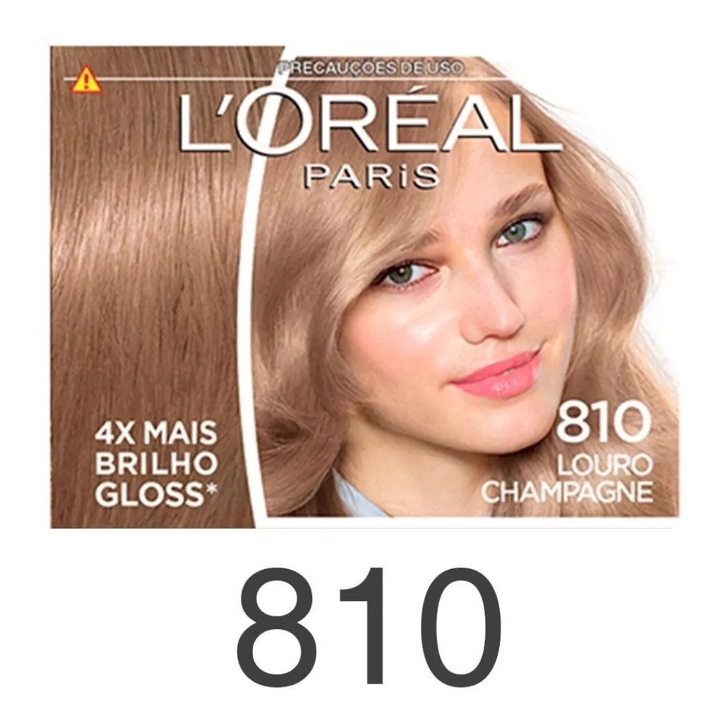 Loreal Tonalizante Casting Sem Amônia 810 Louro Champagne | Shopee Brasil