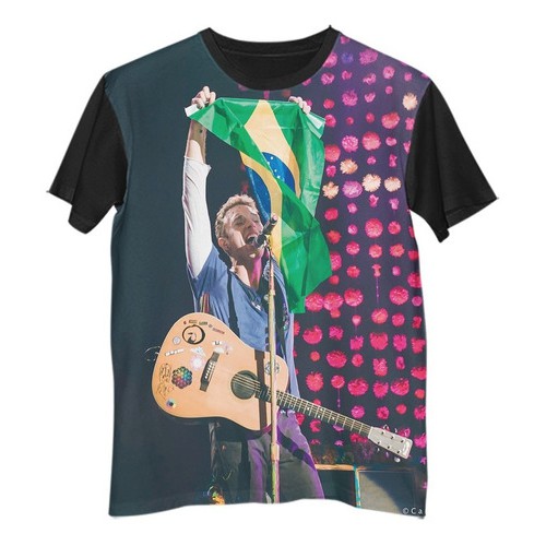 Pt Camisa Camiseta Banda Artistas Coldplay Brasil G1407 | Shopee Brasil
