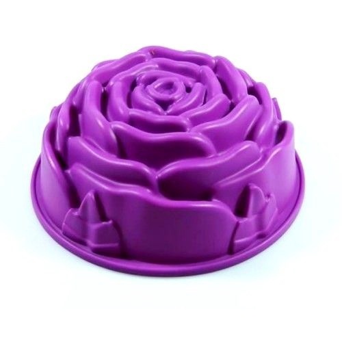 Forma Bolo Silicone Formato Rosa | Shopee Brasil