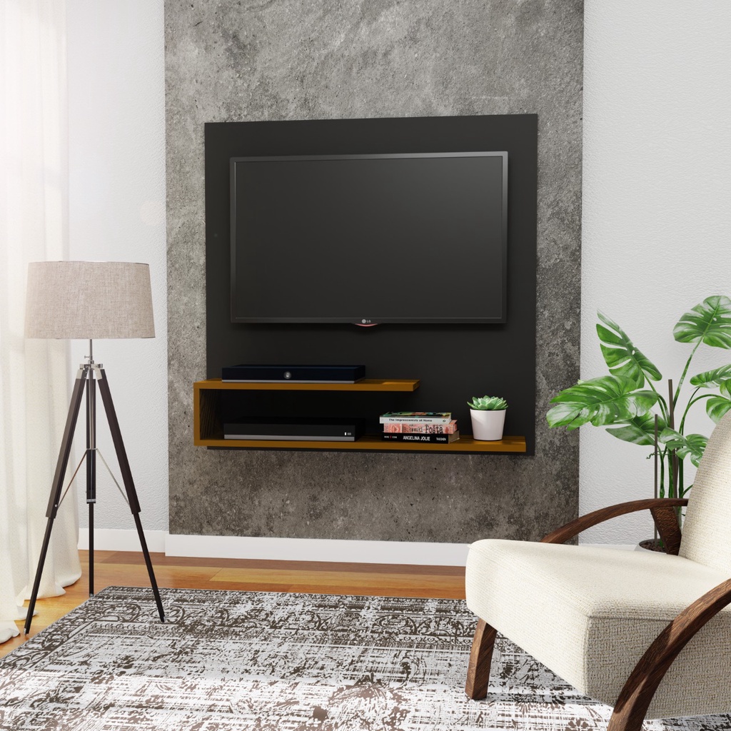 Painel tv sala e quarto pequeno - para tv de 32 polegadas 100% MDF ...