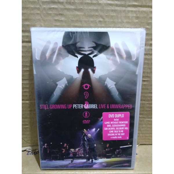 DVD PETER GABRIEL- STILL GROWING UP- LIVE & UNWRAPPED (DUPLO-LACRADO ...