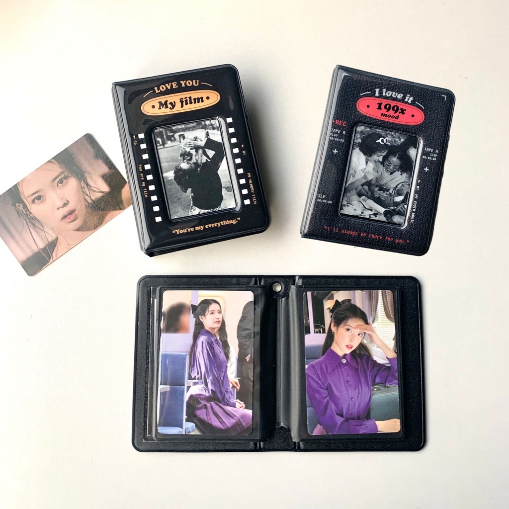 Ins Retro Style Black 3 Inch Photo Album Mini Álbum De Filmes Kpop Idol ...