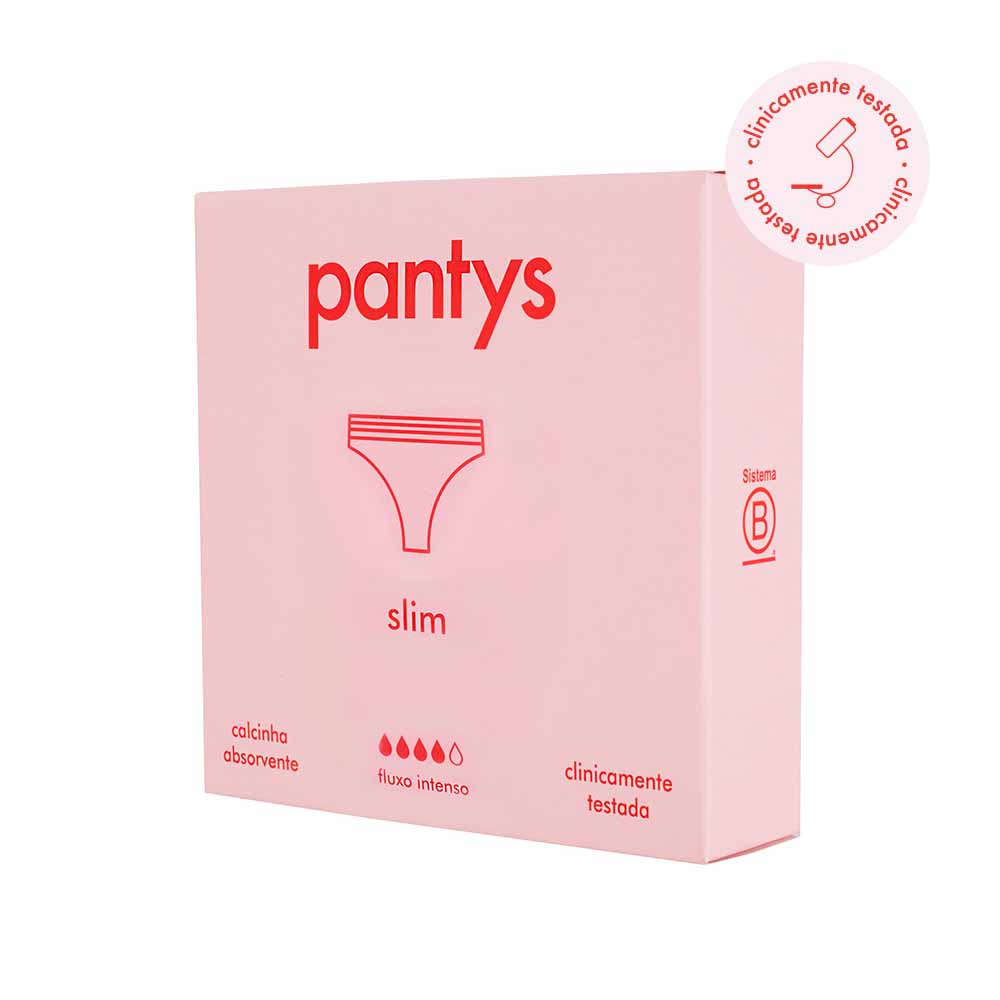 Calcinha Absorvente Menstrual Pantys Slim Preta - Fluxo Intenso ...