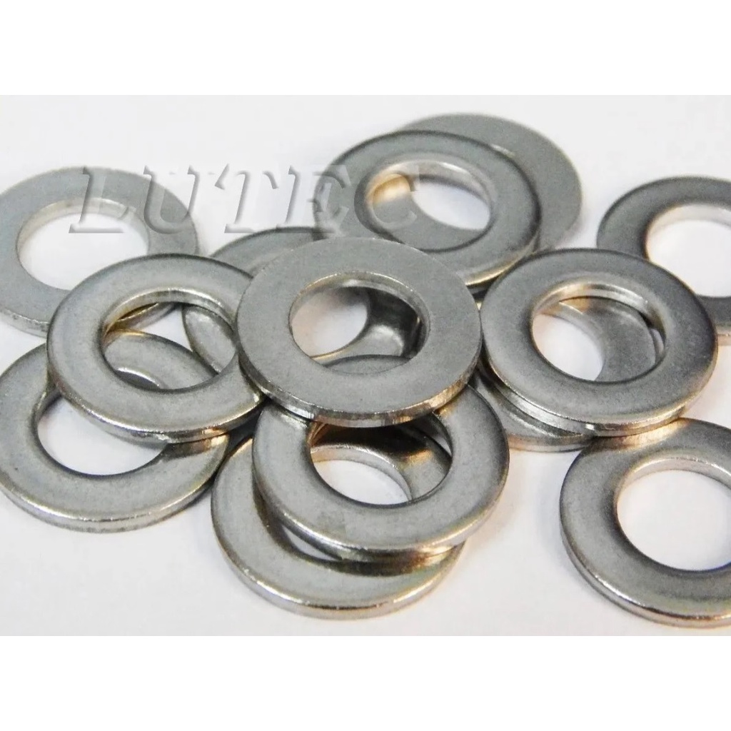 Arruela Lisa M10 Aço Inox 100 Peças | Shopee Brasil