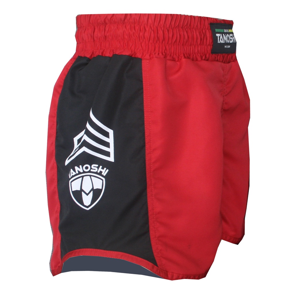 Shorts de luta MuayThai Sanda Kick Zhen Tanoshi Vermelho | Shopee Brasil