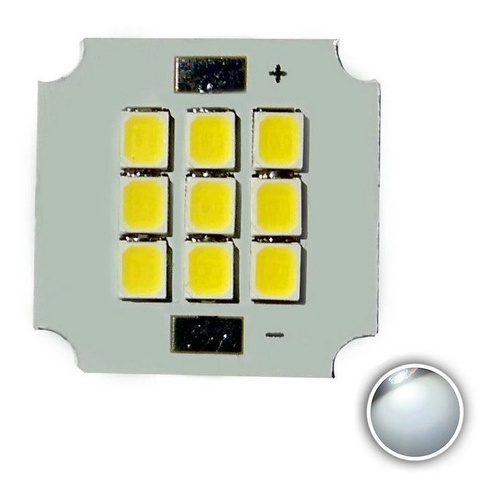 Power Led 10w Branco Frio 5000k Modulo 10w 20x20mm K2873 | Shopee Brasil