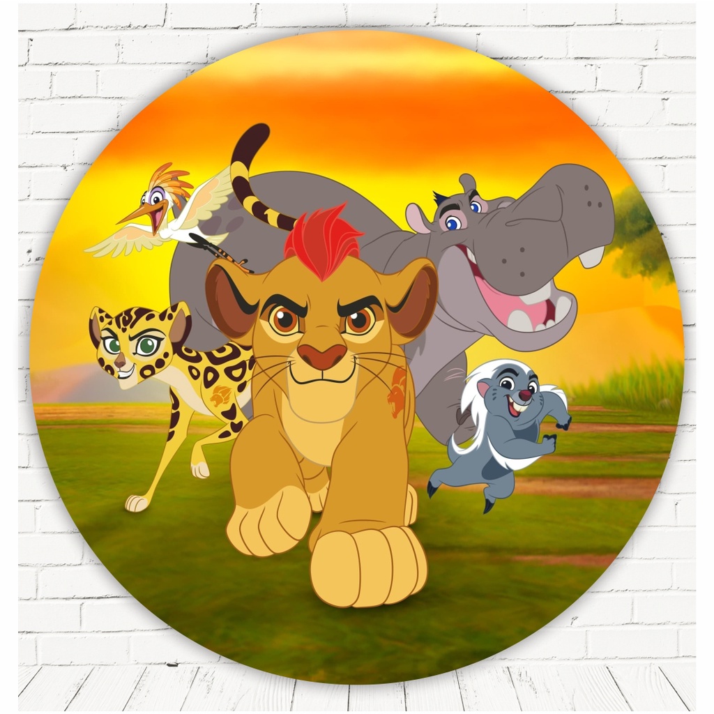 Painel Redondo Sublimado 3d C/elástico A Guarda do Leão 1,50m | Shopee ...