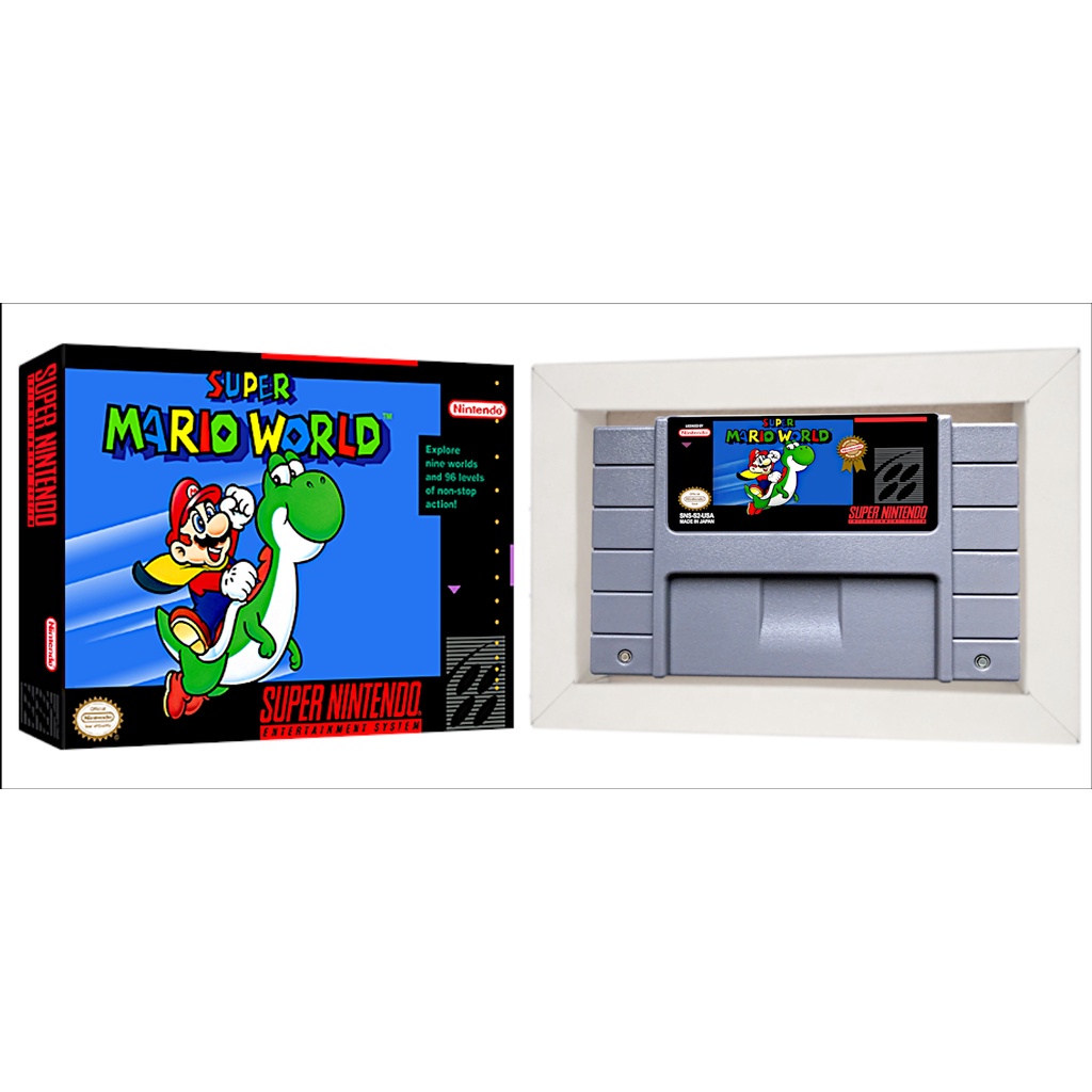 Super Mario World Cartucho com Caixa e Berco snes | Shopee Brasil