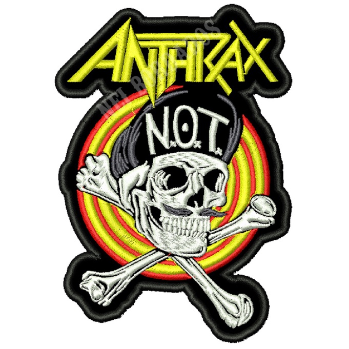 Patch Bordado Banda Anthrax NOT (Rock, Metal). | Shopee Brasil