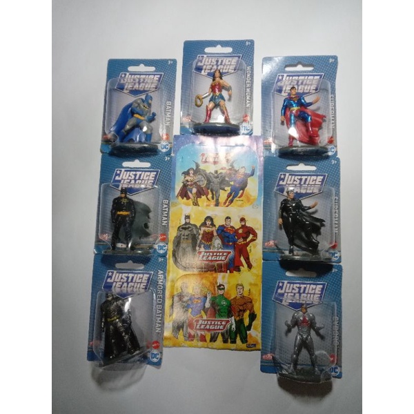 Figura Liga Da Justiça Batman Superman Cyborg Mulher Maravilha Mattel ...