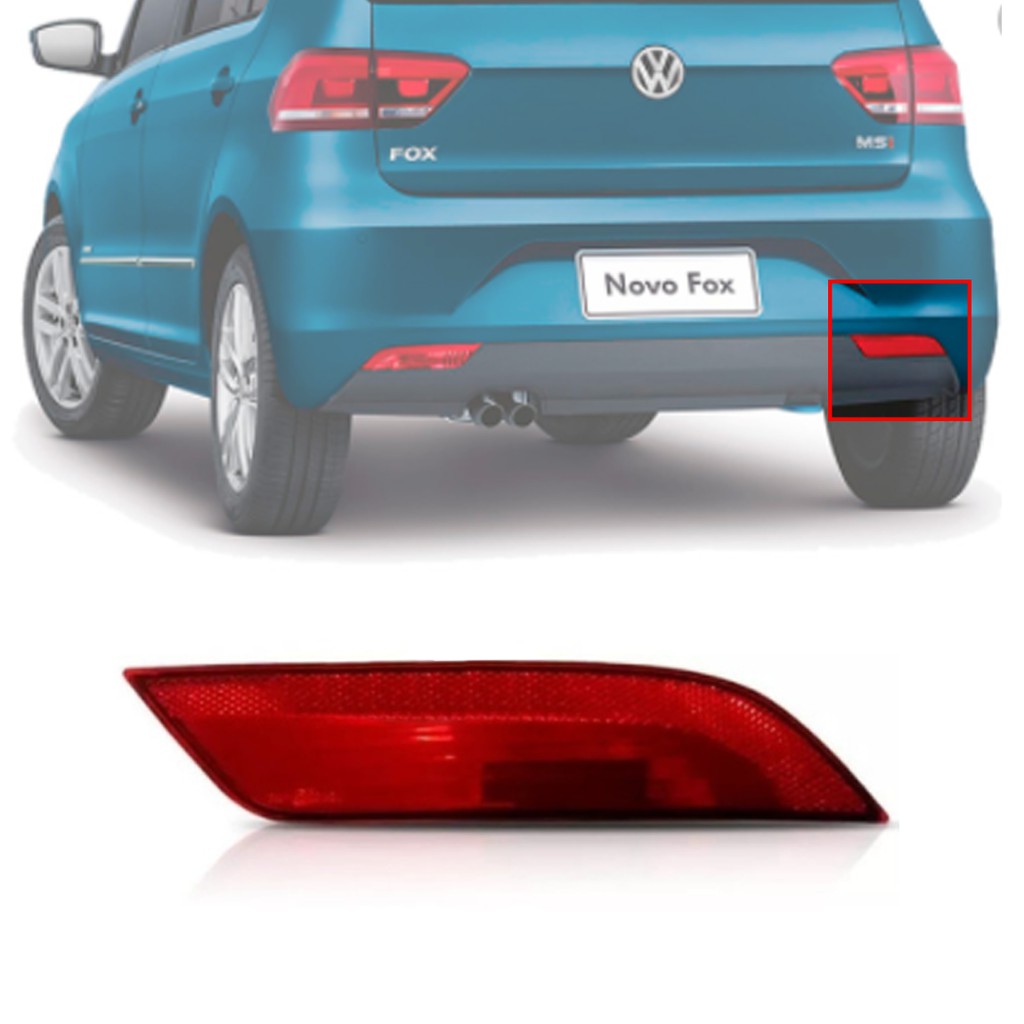 Refletor Traseiro Olho De Gato Acessório Refletivo Para-choque Traseiro ...