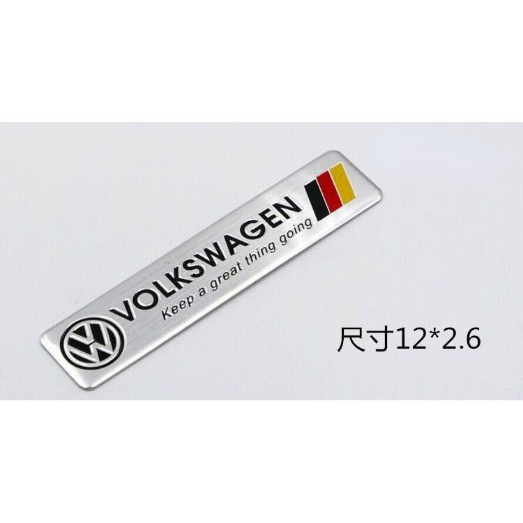 Autocolantes Volkswagen Metal Logotipo V/W Polo Tiguan Passat B5 B6 B7 ...