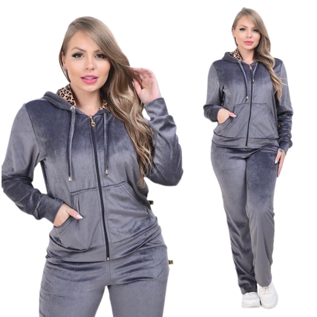 Conjunto Moletom Veludo Plush Capuz Frio Onça Feminino | Shopee Brasil Conjunto Moletom Veludo Plush Capuz Frio Onça Feminino | Shopee Brasil