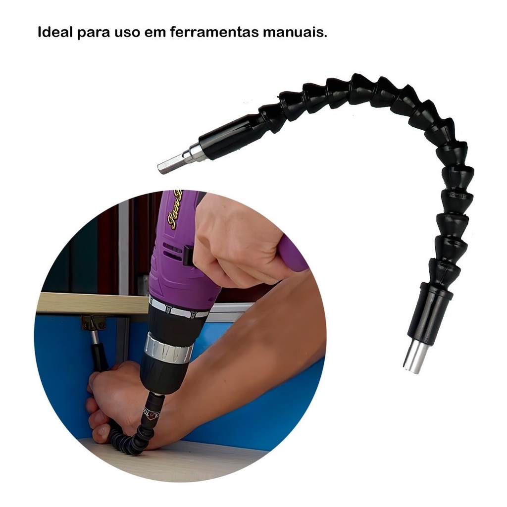 Cabo Extensor Para Parafusadeira Eixo Prolongador Flexível | Shopee Brasil