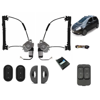 kit de vidro elétrico Fiat Punto 4 portas traseiro console | Shopee Brasil
