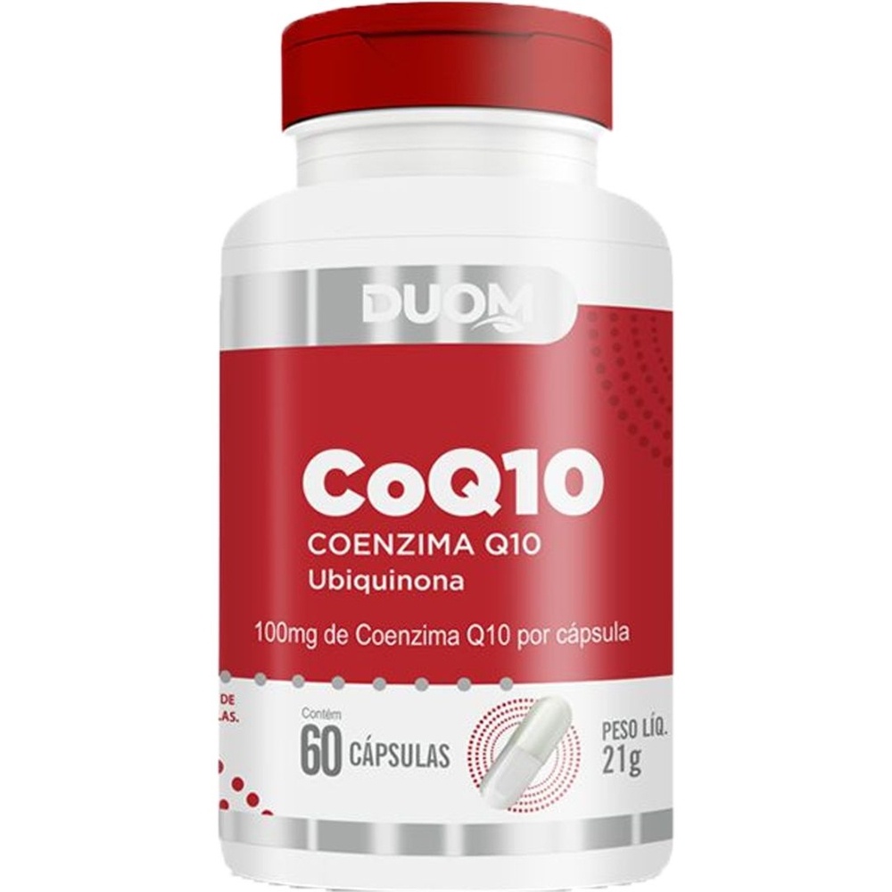 Coenzima Q10 Ubiquinona Duom - 60 Cápsulas - 100mg | Shopee Brasil