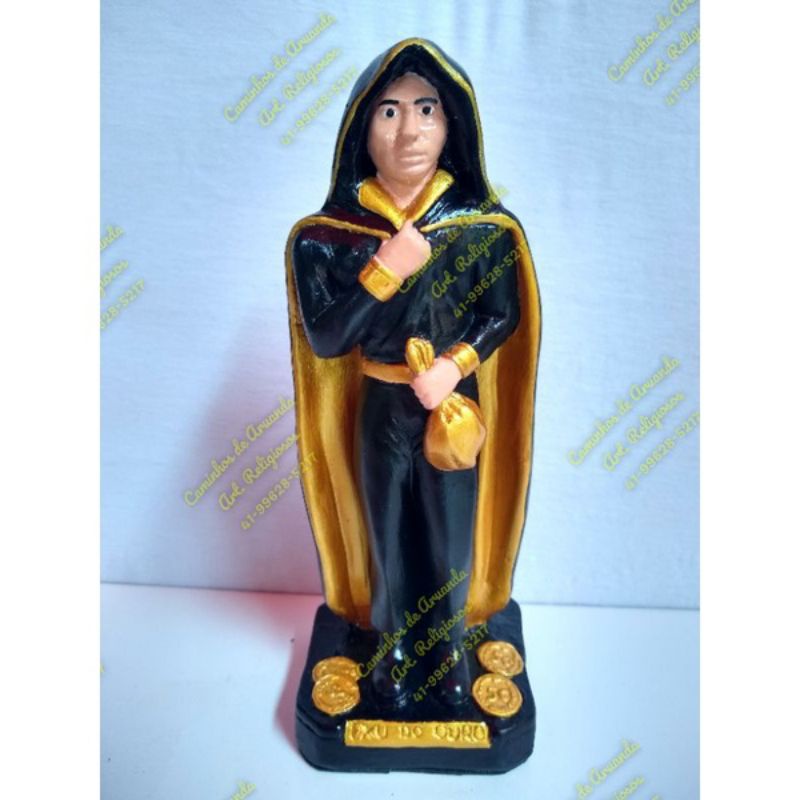 Exu do Ouro 24cm Umbanda/Candomblé | Shopee Brasil