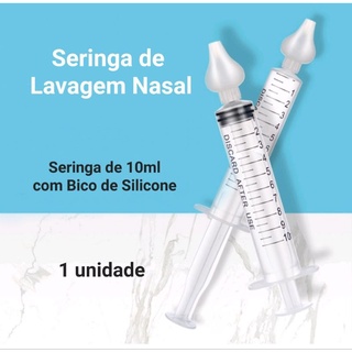 Seringa Com Bico de Silicone Para Lavagem Nasal Infantil Adulto Criança ...