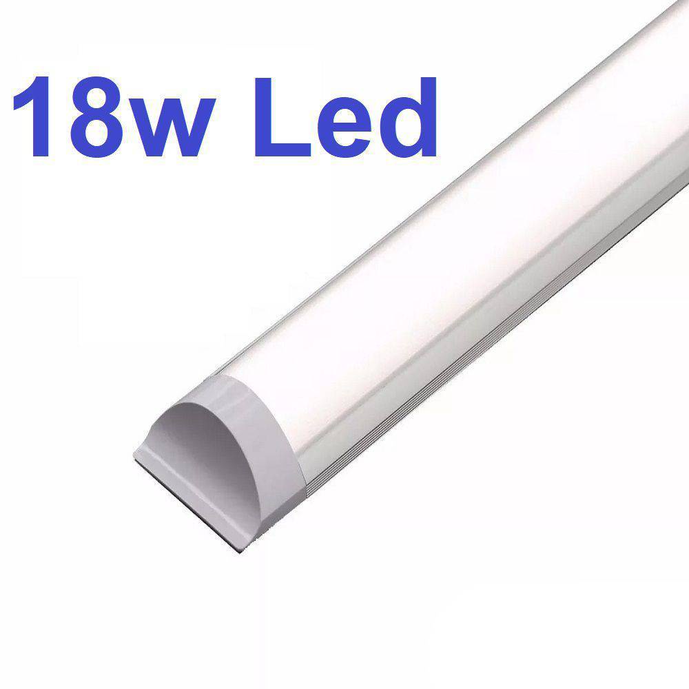 Luminária Linear 60cm LED 18W Sobrepor Slim Retangular Branco Frio 6500K Bivolt | Shopee Brasil