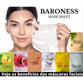 Máscara Facial Coreana Baroness Mask | Shopee Brasil