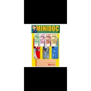 Jogo Minidoc - Dinheiro + Talão de cheques + cartões de papel | Shopee Brasil