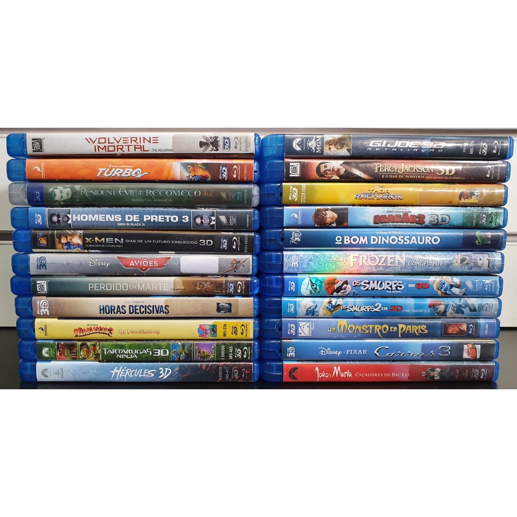 BLU RAY FILMES EM 3D (SEMINOVOS) | Shopee Brasil