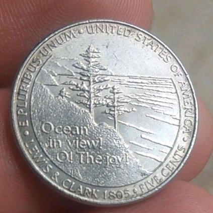 Moeda Five Cents 2005 P, Lewis & Clark 1805- EUA | Shopee Brasil