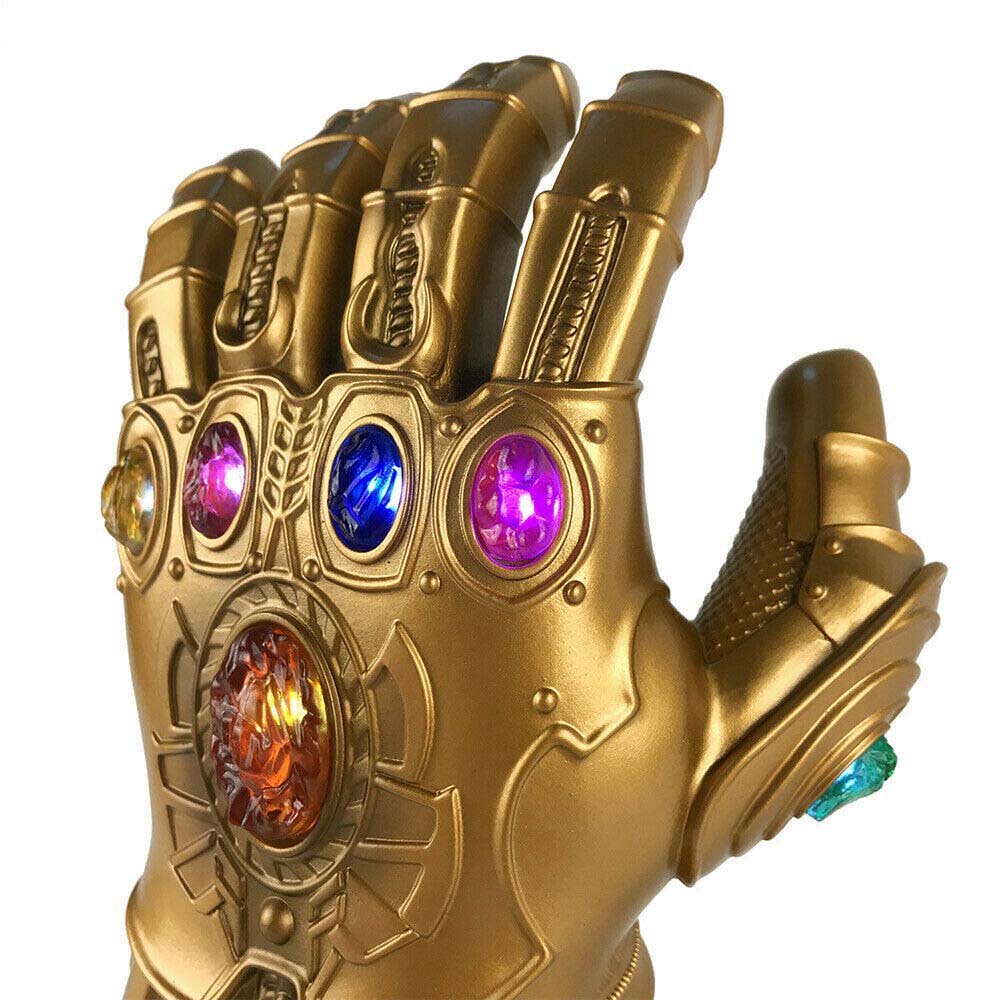 Kids Thanos Gloves Infinity Gauntlet with LED Light Avengers 4 Cosplay ...