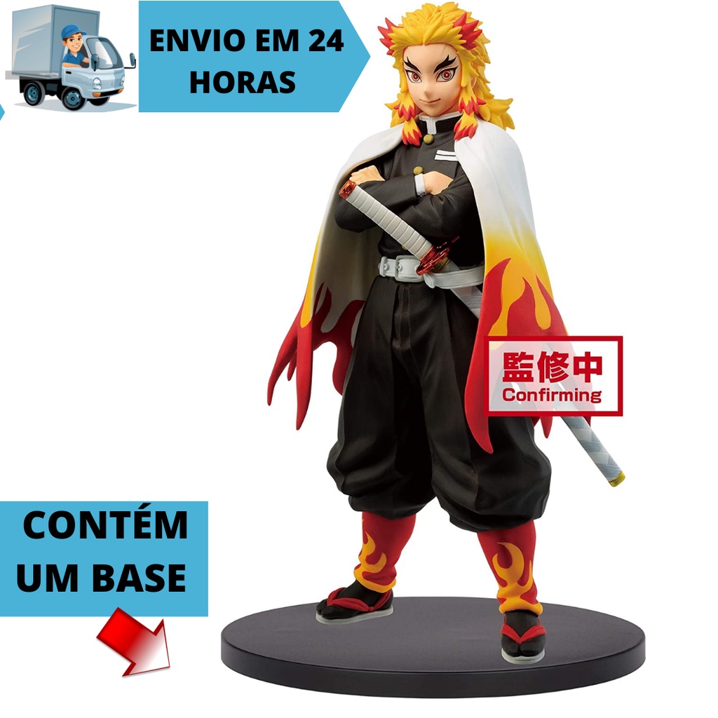 Boneco Demon Slayer Kimetsu No Yaiba Kyojuro Rengoku Vol Com Base ...
