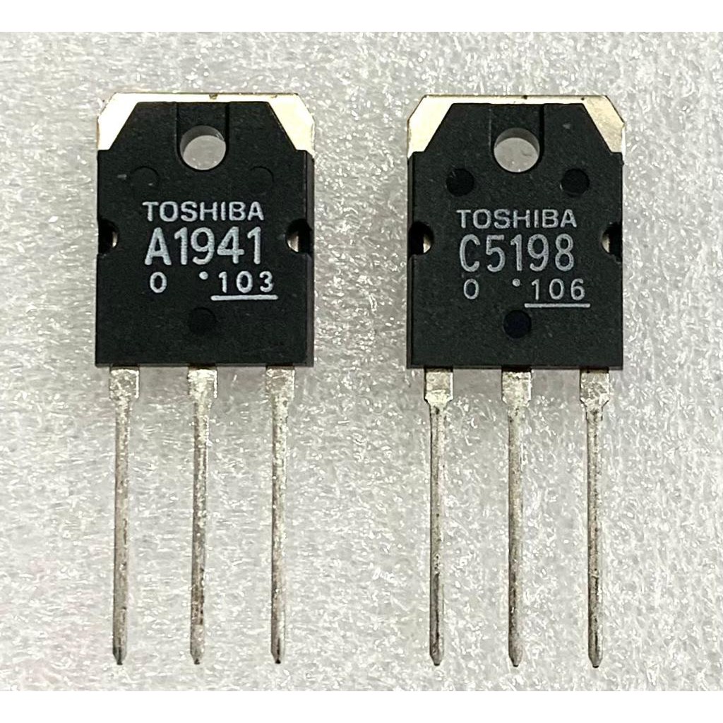 Par Transistor * 2sc5198 / 2sa1941 * Toshiba * Japão | Shopee Brasil