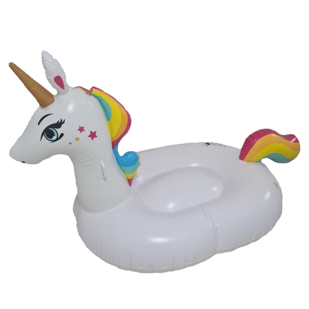 BÓIA INFLÁVEL UNICÓRNIO ARCO-ÍRIS 1,80M X 1,35M FK FLOATIE KINGS | Shopee Brasil