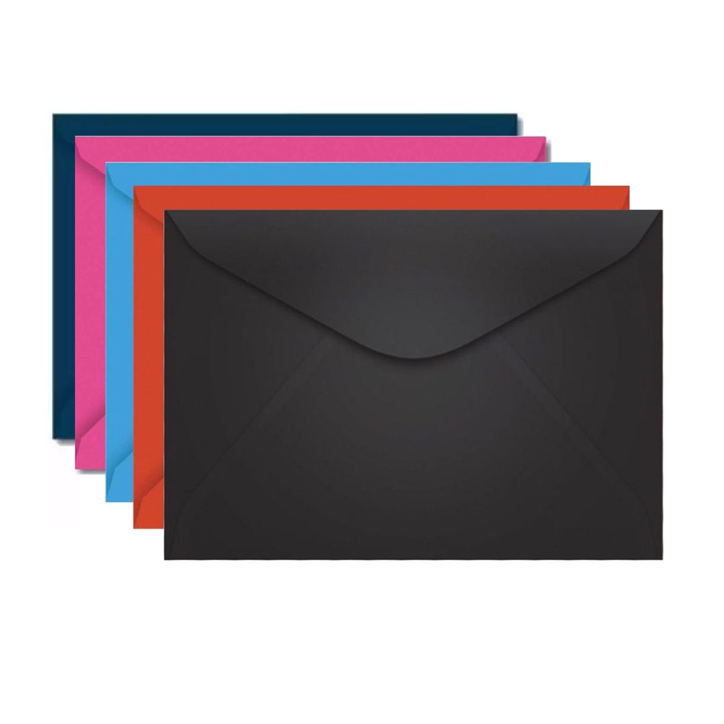 Envelope Colorido Carta 114x162mm 80g (Kit 1, 5 e 10 Unidades) - Foroni ...